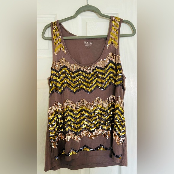 a.n.a | Tops | Shimmy And Shine Sparkling Festive Tank By Ana | Poshmark